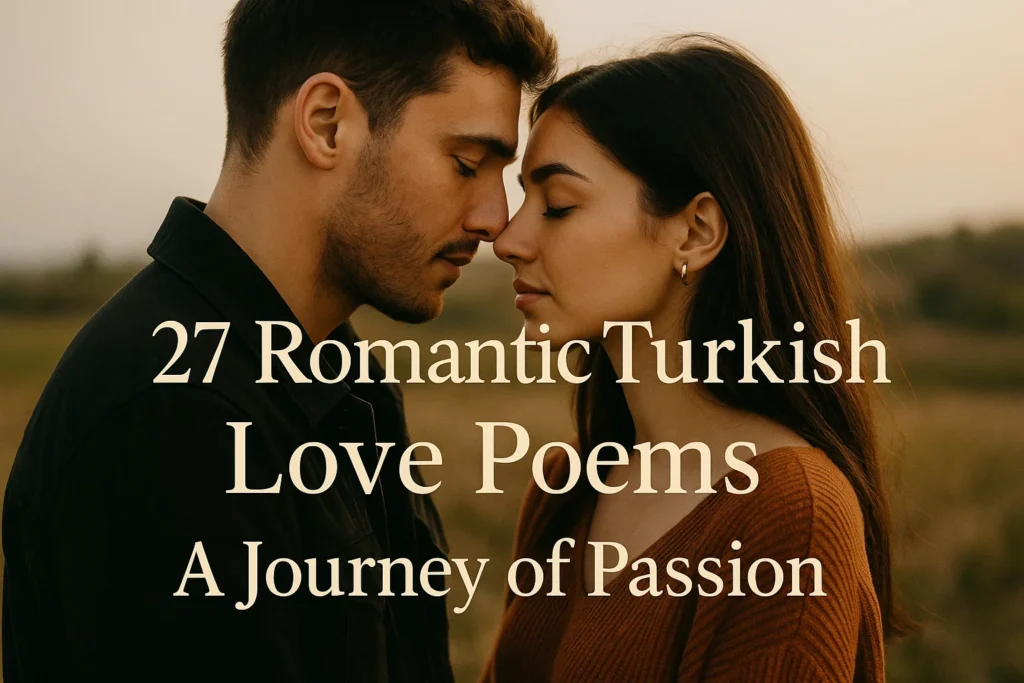 27 Romantic Turkish Love Poems: A Journey of Passion